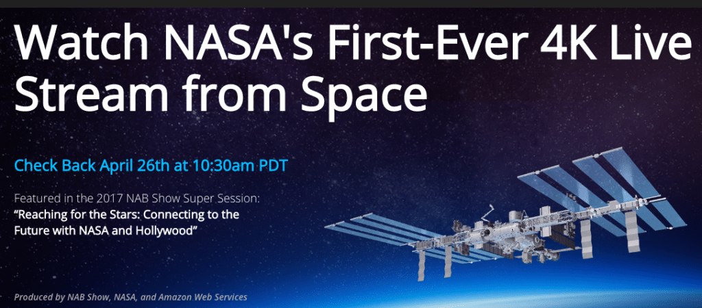 NAB 2017: NASA mit 4K Stream von der ISS › Film + TV Kamera